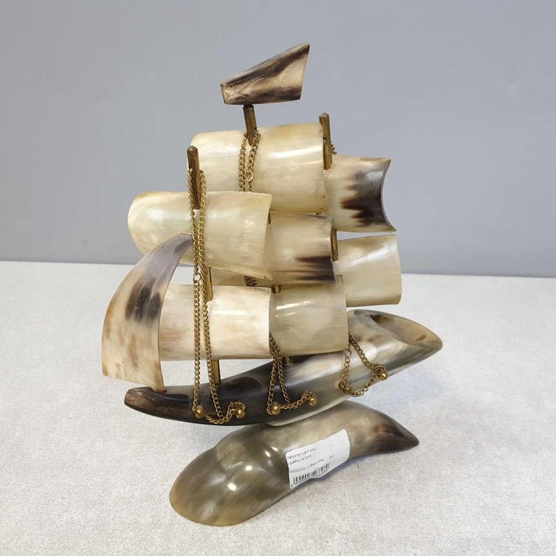 Статуетка фігурка б к корабель із рогу — ціна 748 грн у каталозі Статуетки Купити товари для