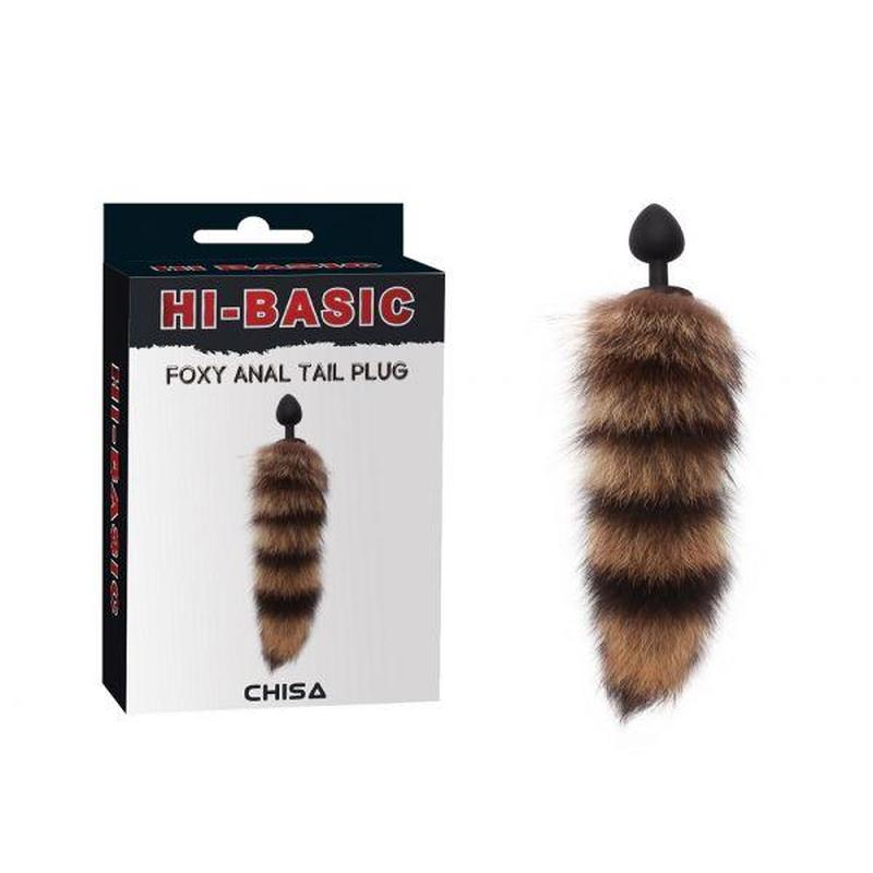 Силиконовая анальная пробка с хвостом "foxy anal tail plug" от chisa ...