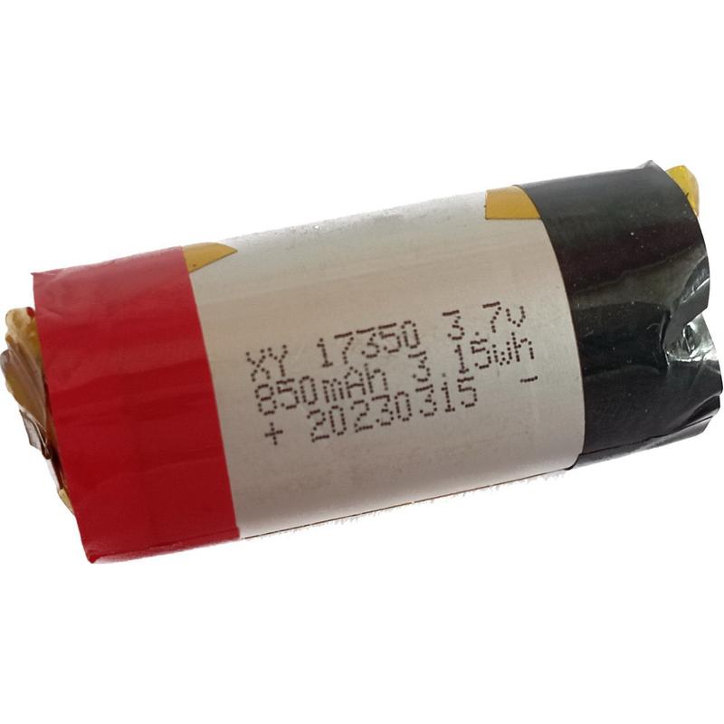 Акумулятор під паяння 17350 850 mah | акумулятор із виводами — ціна 70 ...