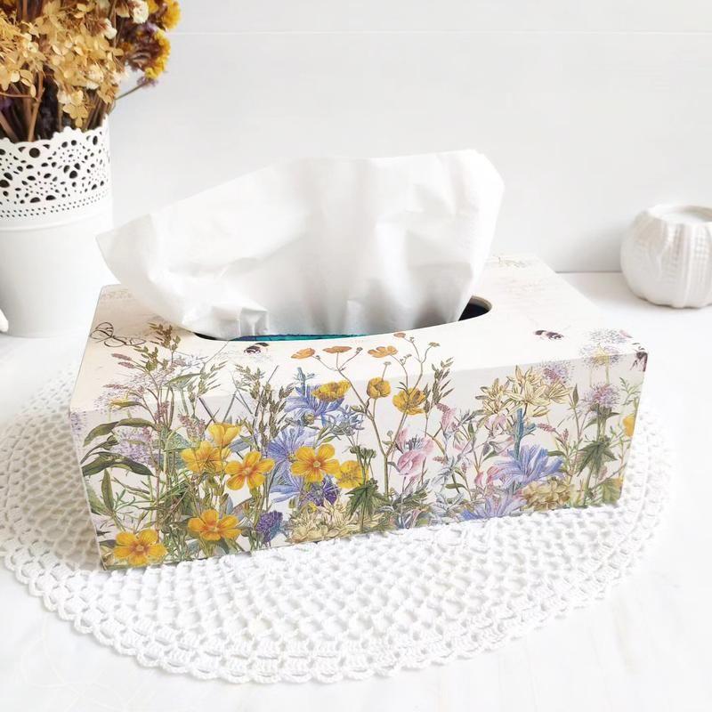 Серветниця з квітковим малюнком — ціна 520 грн у каталозі Серветниці Купити товари для дому та
