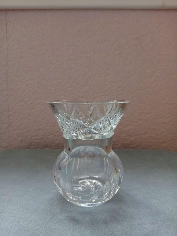 Маленька кришталева ваза ссер — ціна 365 грн у каталозі Вази Купити товари для дому та побуту за