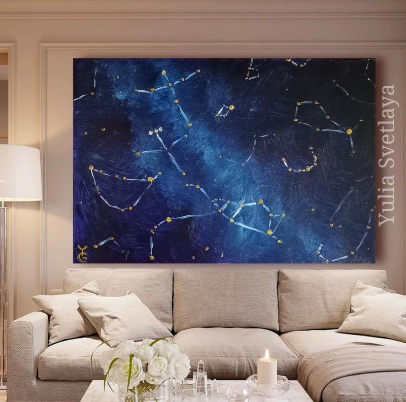 Картина карта звездного неба — цена 1500 грн в каталоге Картины Купить