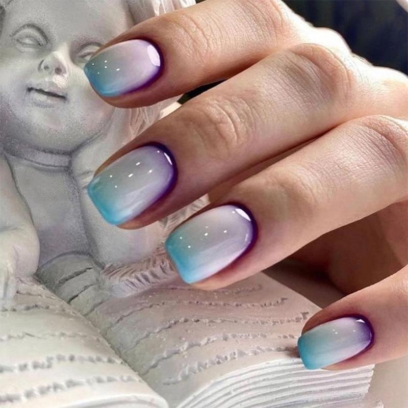 Накладные ногти 24 шт овал 24 клеевых стиков для типс пилочка спиртовая салфетка — цена