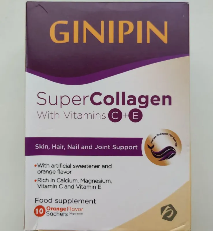 Ginipin super collagen питьевой коллаген для кожи, волос и ногтей ...