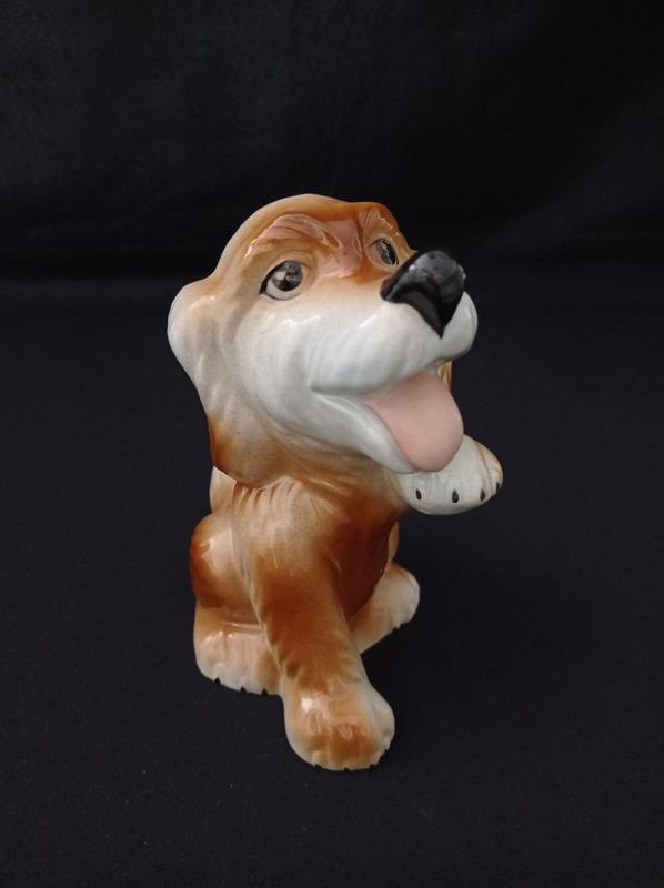Статуэтка фигурка собака дружок коростенский фарфор ручная работа