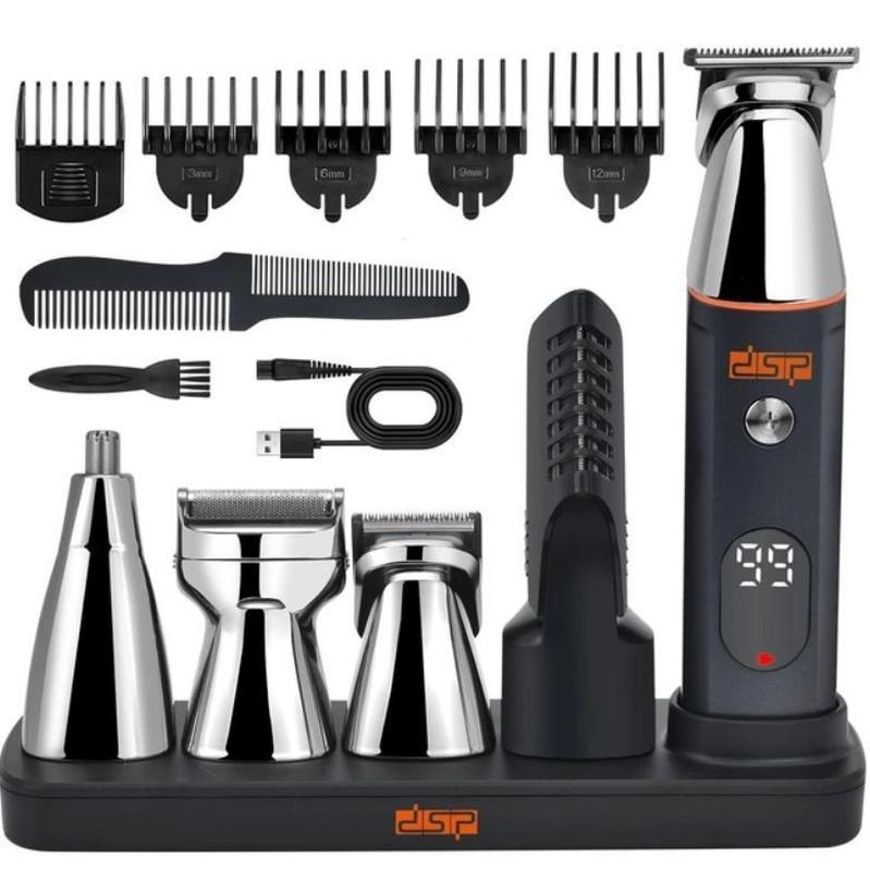 Аккумуляторная машинка для стрижки волос триммер волос 5в1 dsp 9o642 с ...