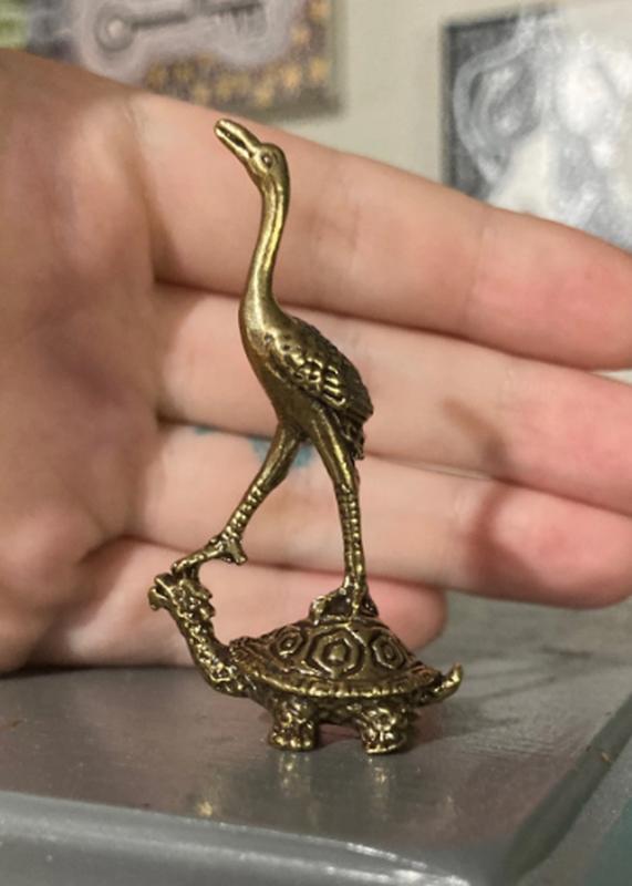 Фігурка статуека сувенір птиця латунь ланцюга черепаха — ціна 399 грн у каталозі Статуетки