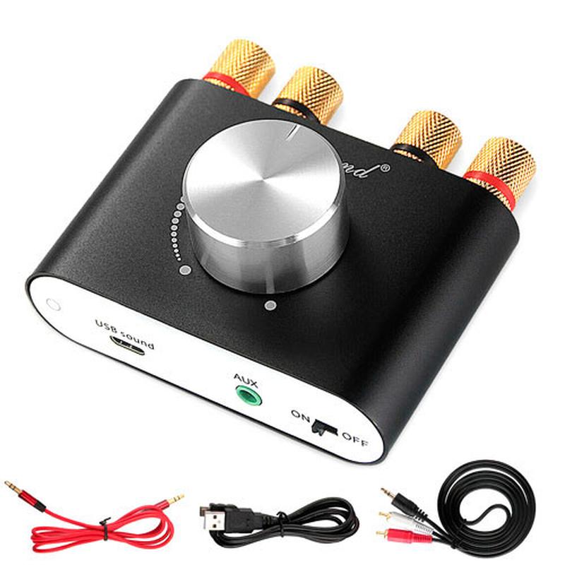 Аудио усилитель мощности звука 2x50вт bluetooth 5.0 nobsound ns-01g ...