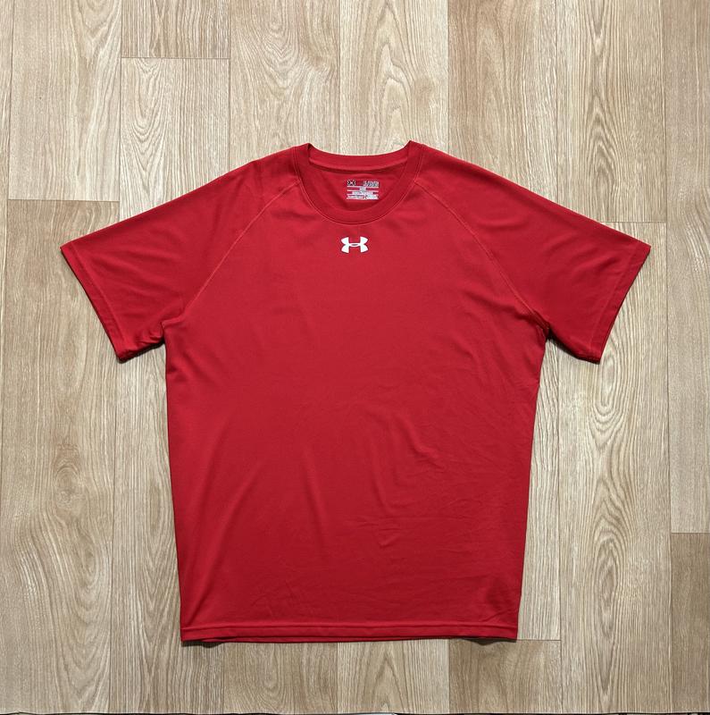 Under armour red center logo футболка с логотипом оригинал! — цена 499 ...