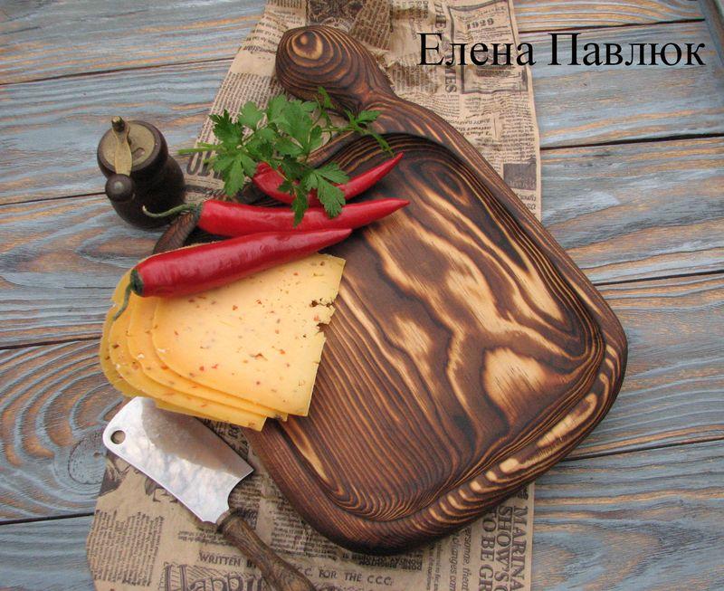 Деревянная тарель кантри — цена 600 грн в каталоге Тарелки Купить товары для дома и быта по