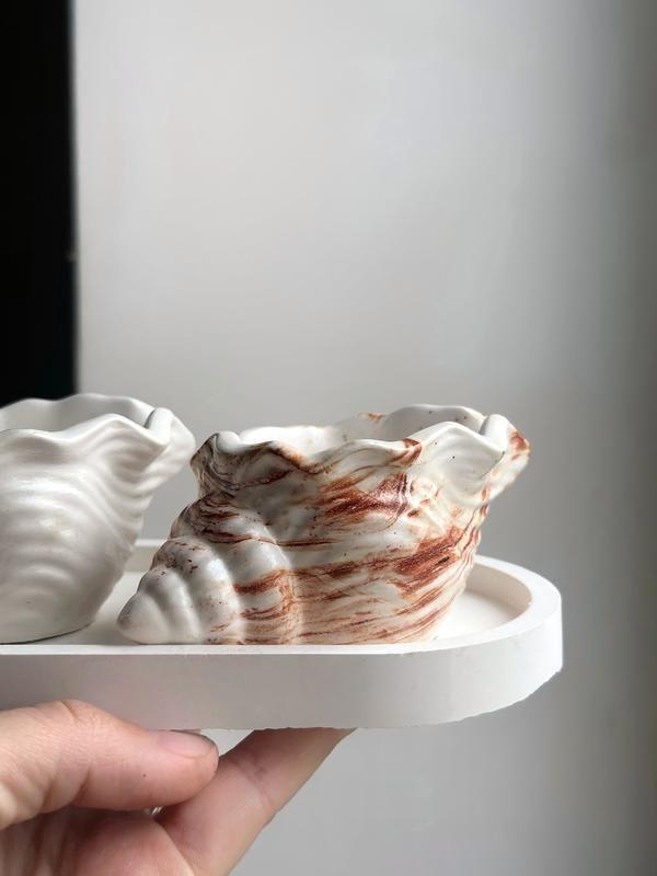 Гіпсовий підсвічник кашпо із гіпсу — ціна 230 грн у каталозі Свічники Купити товари для дому та