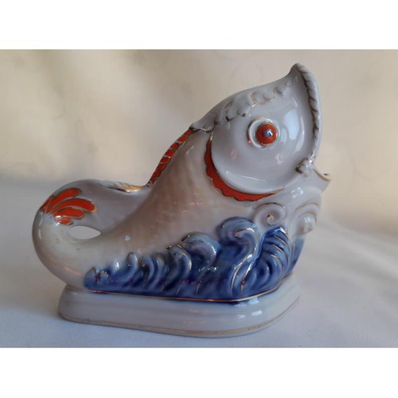 Статуэтка фарфор рыба салфетница коростень — цена 220 грн в каталоге Статуэтки Купить товары
