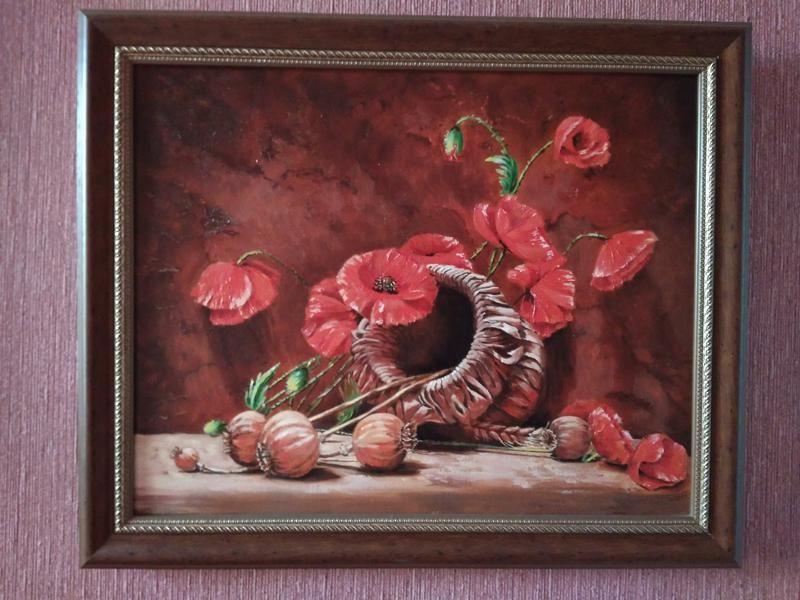 Картина маки з глечиком — цена 5000 грн в каталоге Картины Купить товары для дома и быта по