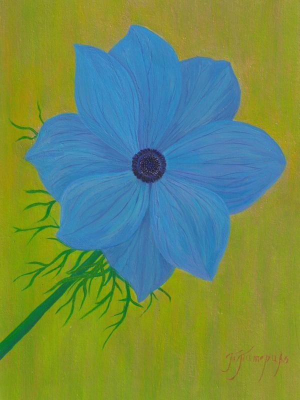 Маленька картина анемона — ціна 550 грн у каталозі Картини Купити товари для дому та побуту
