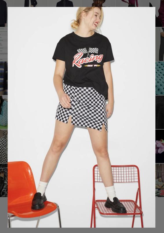 Брендовая стильная юбка стиль racing clockhouse by c&a батал этикетка — цена 558 грн в каталоге ...