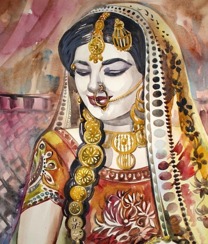 Картина индийская девушка — цена 500 грн в каталоге Картины Купить товары для дома и быта по