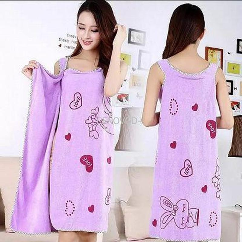 Пляжний рушник трансформується в сукні жіночий халат мікрофі