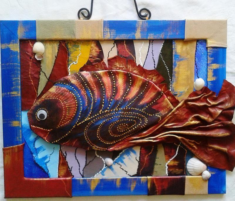 Картина зі шкіри рибина — ціна 2500 грн у каталозі Картини Купити товари для дому та побуту за