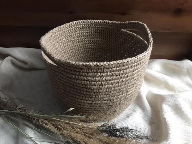 Кошик з джуту — ціна 1000 грн у каталозі Кошики для білизни Купити