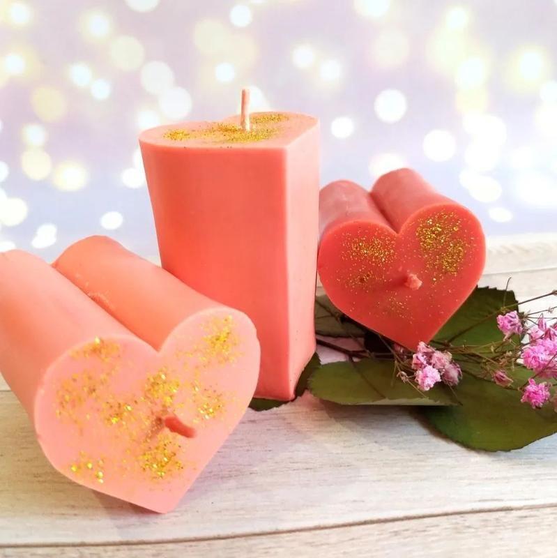 Свічка серце ️ — цена 140 грн в каталоге Свечи Купить товары для дома и быта по доступной цене