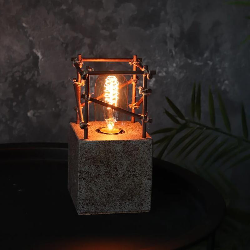 Loft світильник з бетону — ціна 650 грн у каталозі Декоративні елементи Купити товари для дому