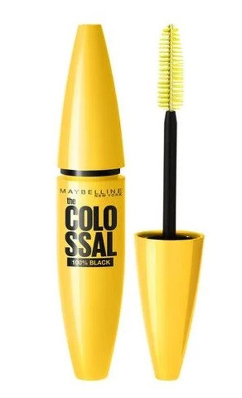 Тушь для ресниц maybelline new york the colossal 100% black, черная, 10 ...