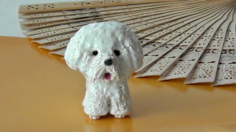 Статуетка собаки породи бішон — ціна 115 грн у каталозі Статуетки Купити товари для дому та