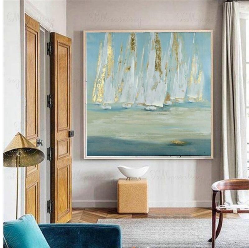Картина «золоті вітрила холст 60 60 — ціна 5600 грн у каталозі Картини Купити товари для дому
