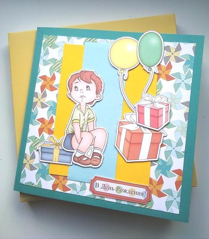 Листівка у коробочці в день народження — ціна 200 грн у каталозі Листівки і конверти Купити