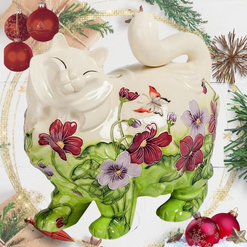 Копилка фарфоровая кошка Pavone Jp 158 4 — цена 7720 грн в каталоге Статуэтки Купить товары