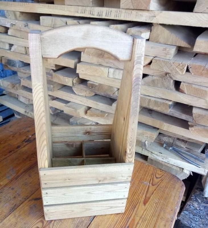 Ящик для вина з натурального дерева на 4 пляшки — ціна 450 грн у каталозі Скриньки Купити товари