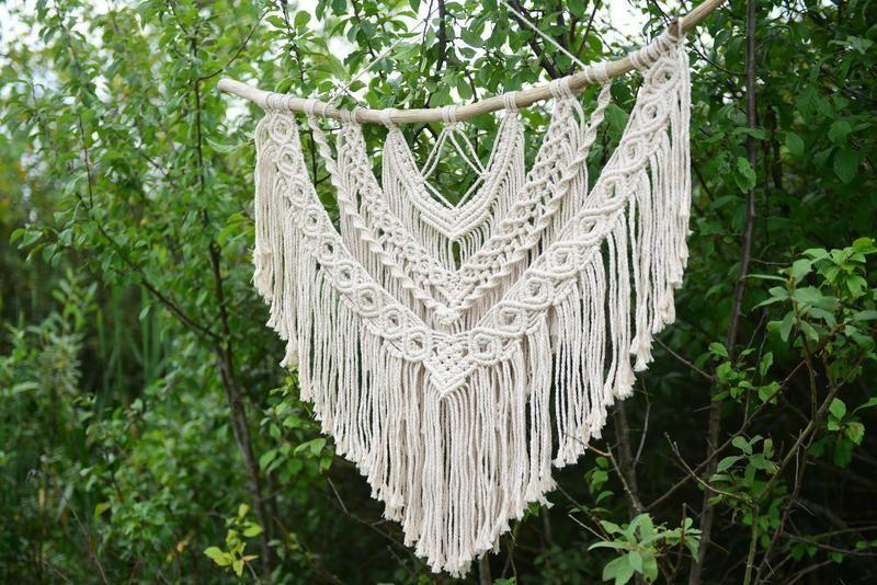 Макраме пано в стилі бохо декор на стену еко весылля фотозона — ціна 1250 грн у каталозі