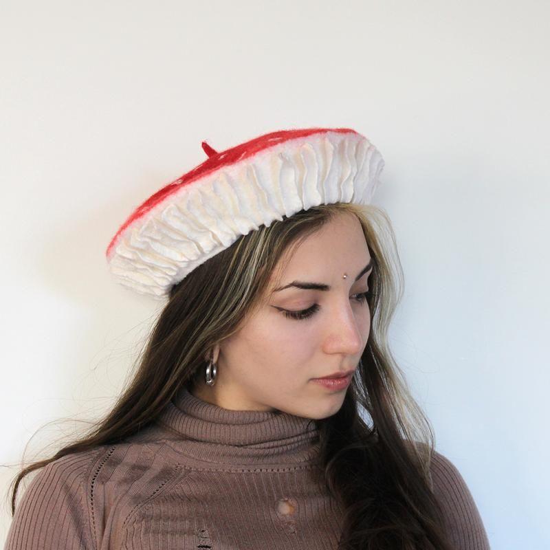 Берет мухомор — цена 1200 грн в каталоге Береты Купить аксессуары по доступной цене на Шафе