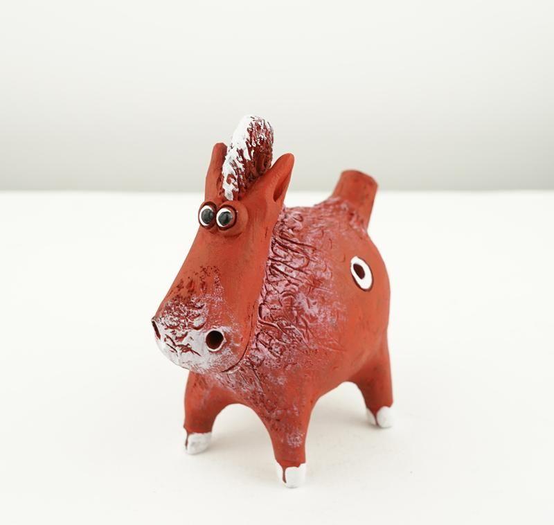 Свистулька кінь червоний — ціна 160 грн у каталозі Сувеніри Купити товари для дому та побуту за