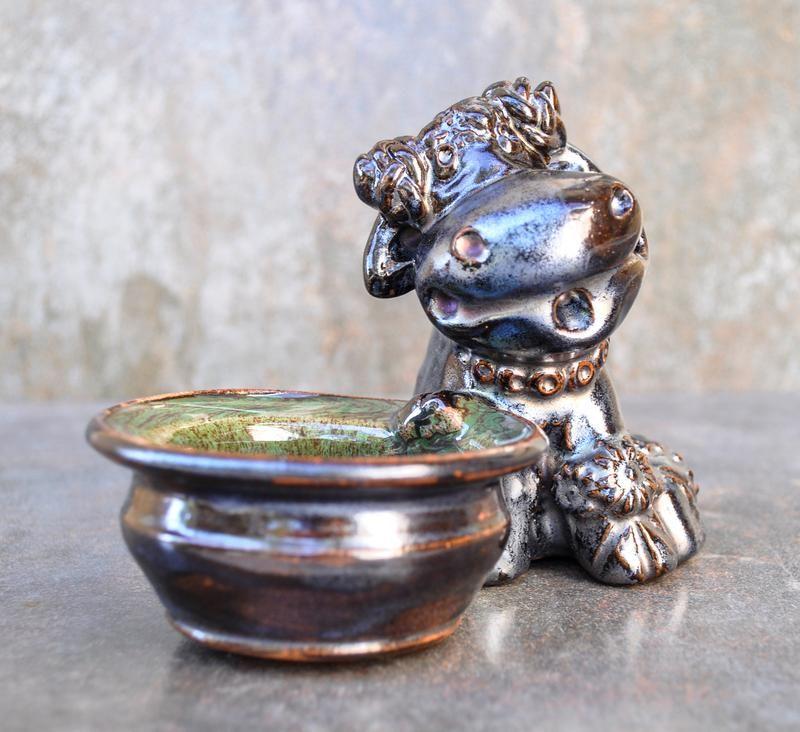 Сільничка корівка велика поливана — цена 360 грн в каталоге Тарелки Купить товары для дома и