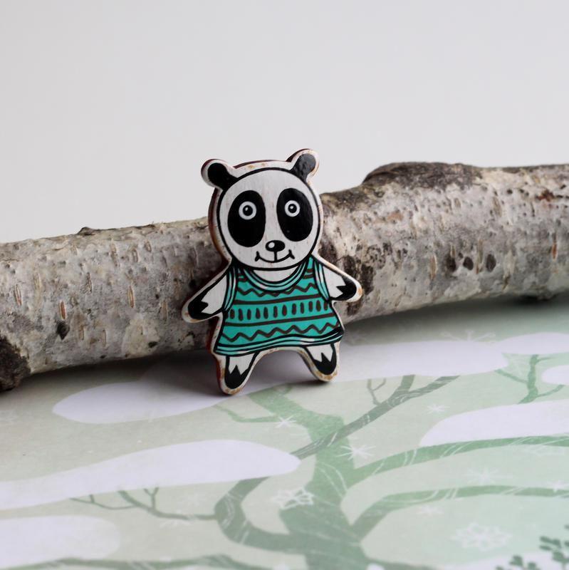 Брошка панда — цена 300 грн в каталоге Броши Купить аксессуары по доступной цене на Шафе