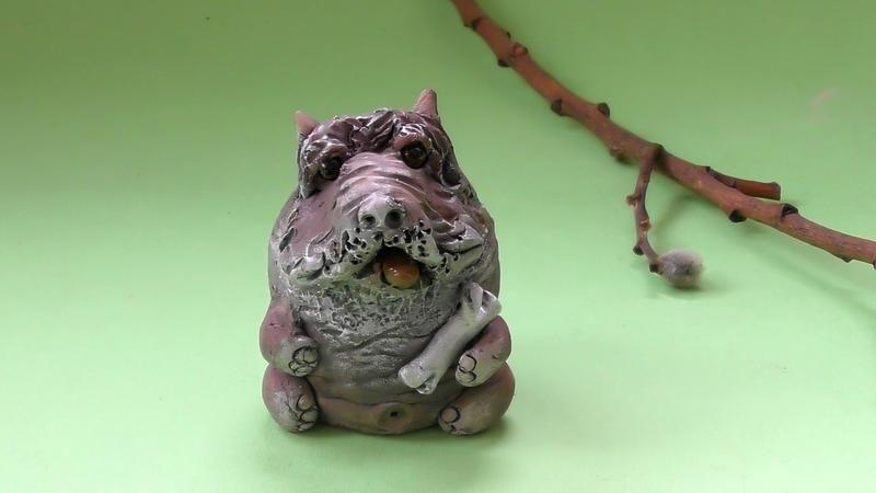 Cобака с косточкой статуэтка собаки — цена 125 грн в каталоге Статуэтки Купить товары для дома и