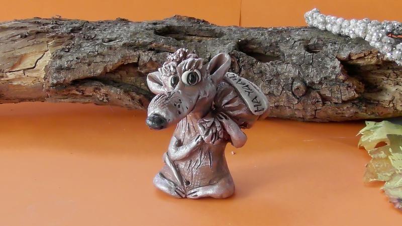 Статуэтка крыса на удачу подарок — цена 155 грн в каталоге Статуэтки Купить товары для дома и