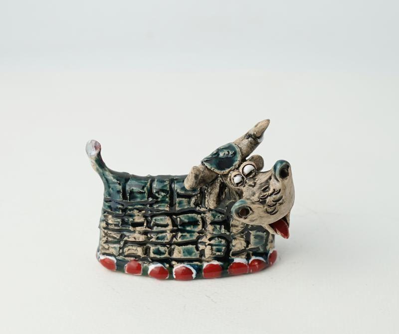 Фигурка в виде коровы ручной работы — цена 175 грн в каталоге Статуэтки Купить товары для дома и