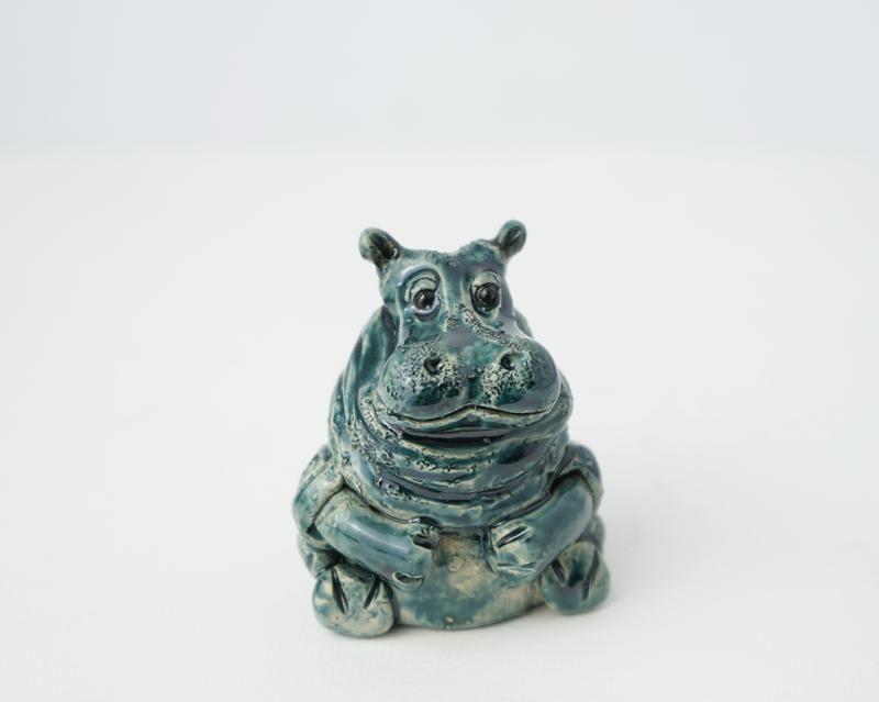 Статуэтка в виде бегемота ручной работы — цена 210 грн в каталоге Статуэтки Купить товары для