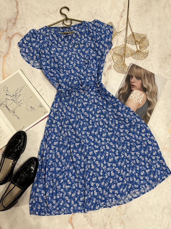 Плаття в квіти — ціна 279 грн у каталозі Короткі сукні Купити жіночі