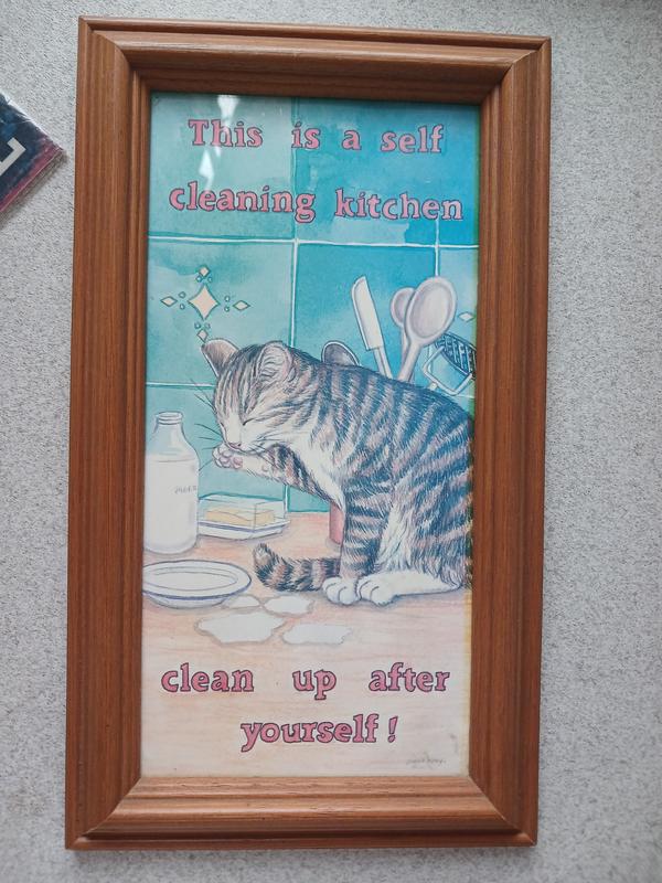 Постер картина котик котики винтаж — цена 340 грн в каталоге Постеры Купить товары для дома и