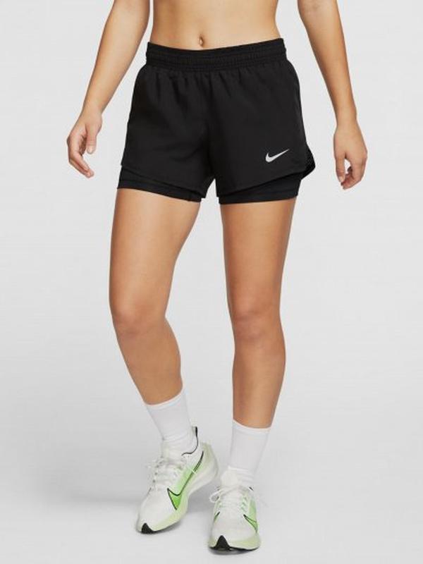 Женские спортивные шорты nike dri-fit 2in1 short ck1004-010 для бега ...