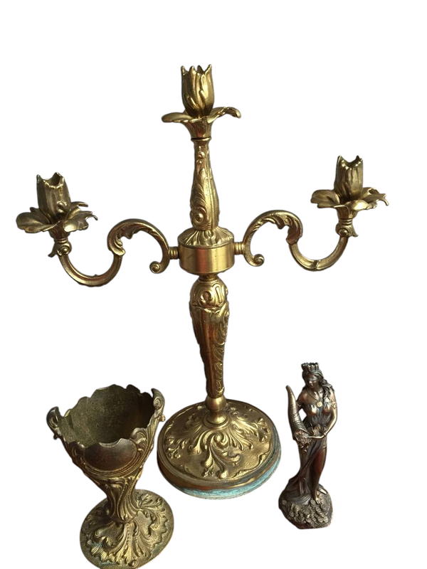 Бронзова статуетка фортуна богиня бронзовий підсвічник бронзова ваза — ціна 650 грн у каталозі