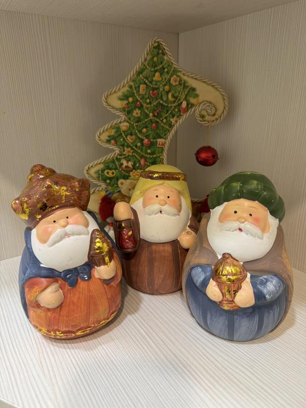 Новогодний декор статуэтки санта — цена 225 грн в каталоге Статуэтки