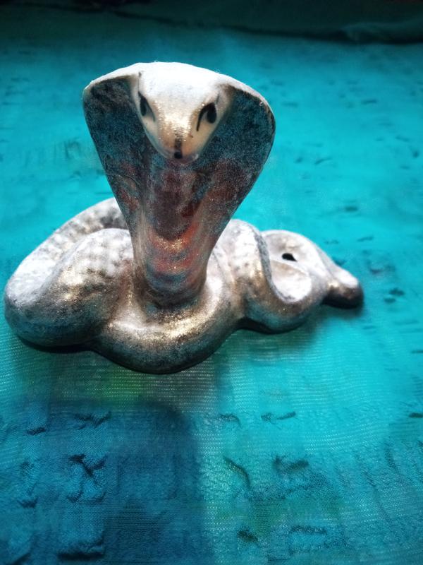 Фарфоровая статуэтка змея винтаж начала века — цена 455 грн в каталоге Статуэтки Купить товары