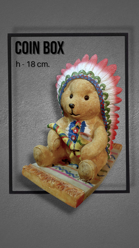 Велика скарбничка медвідь індіанець німеччина — ціна 680 грн у каталозі Статуетки Купити товари