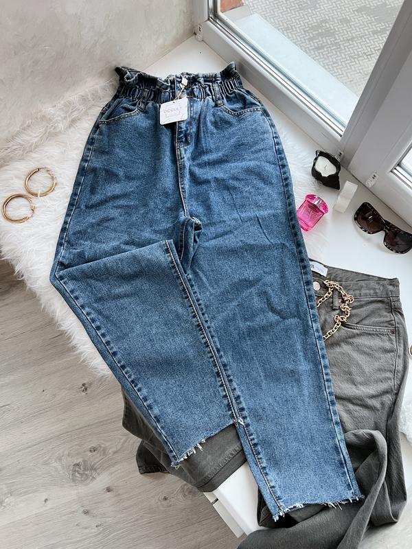 Нові мом джинси висока посадка — ціна 350 грн у каталозі Джинси Купити