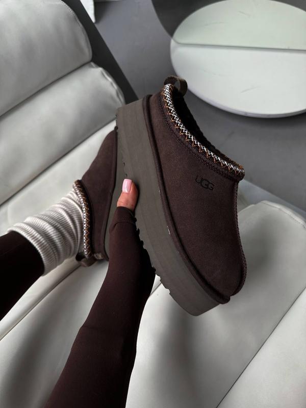Жіночі угги Ugg Tazz Platform Brown Chocolate 🍫 — ціна 3900 грн у каталозі Уггі Купити жіночі