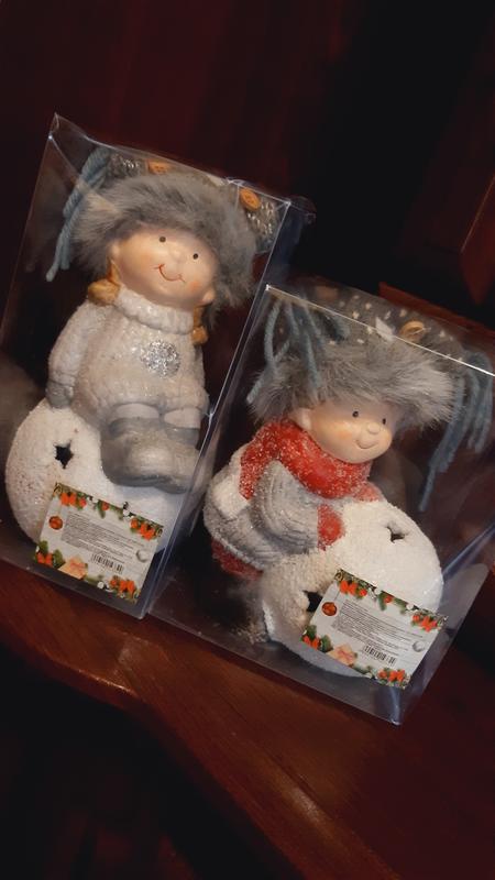 Новогодний декор статуэтки с подсветкой — цена 700 грн в каталоге Статуэтки Купить товары для